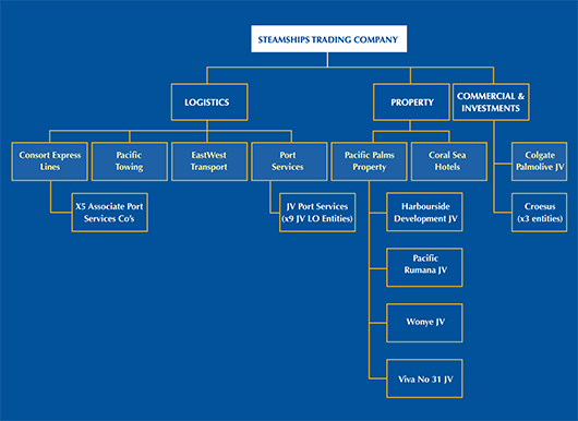 Steamships Ltd. - Organisational Structure